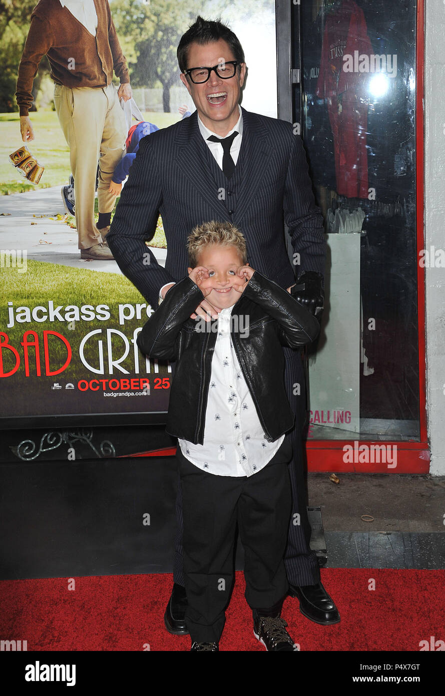 Johnny Knoxville, Jackson Nicoll at the Bad GranPa Premiere at the TLC ...