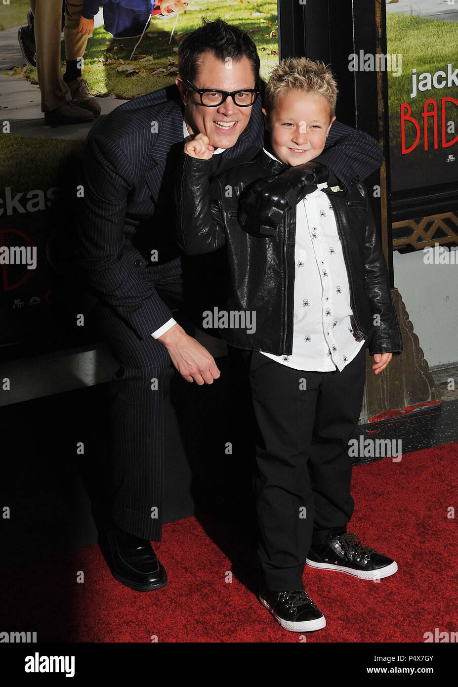 Johnny Knoxville, Jackson Nicoll at the Bad GranPa Premiere at the TLC ...