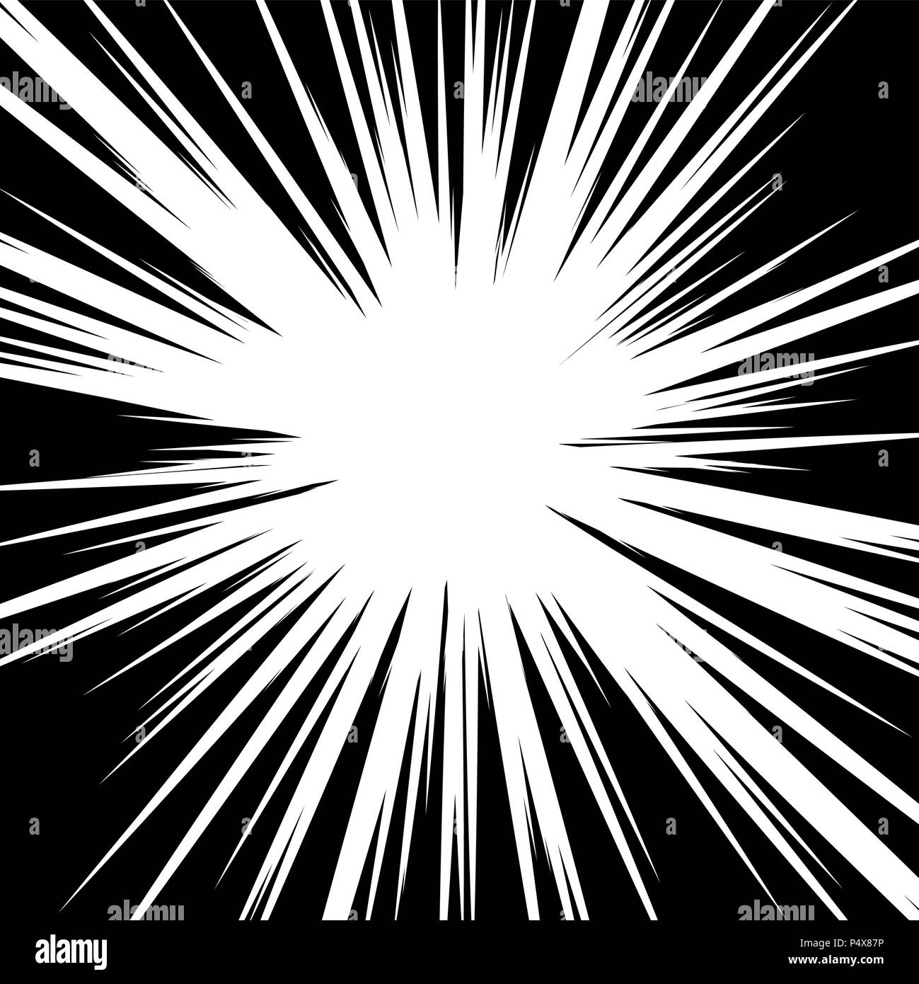 radial lines for comic book vector explosion texture design Stock ...