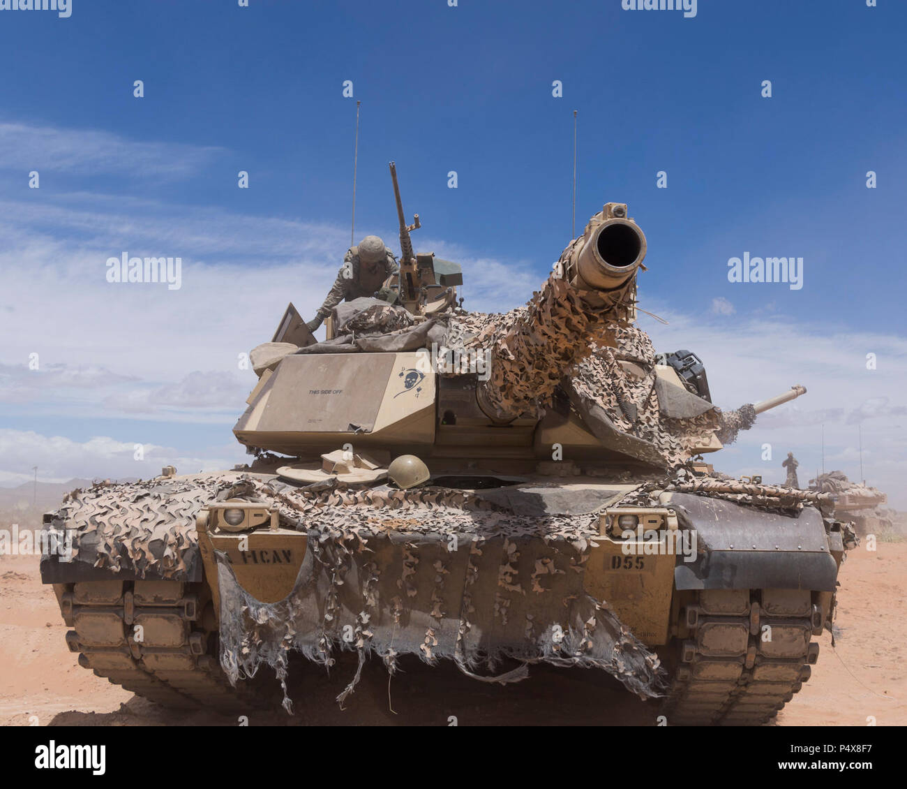 An m1a2 abrams tank from 1st squadron hi-res stock photography and ...