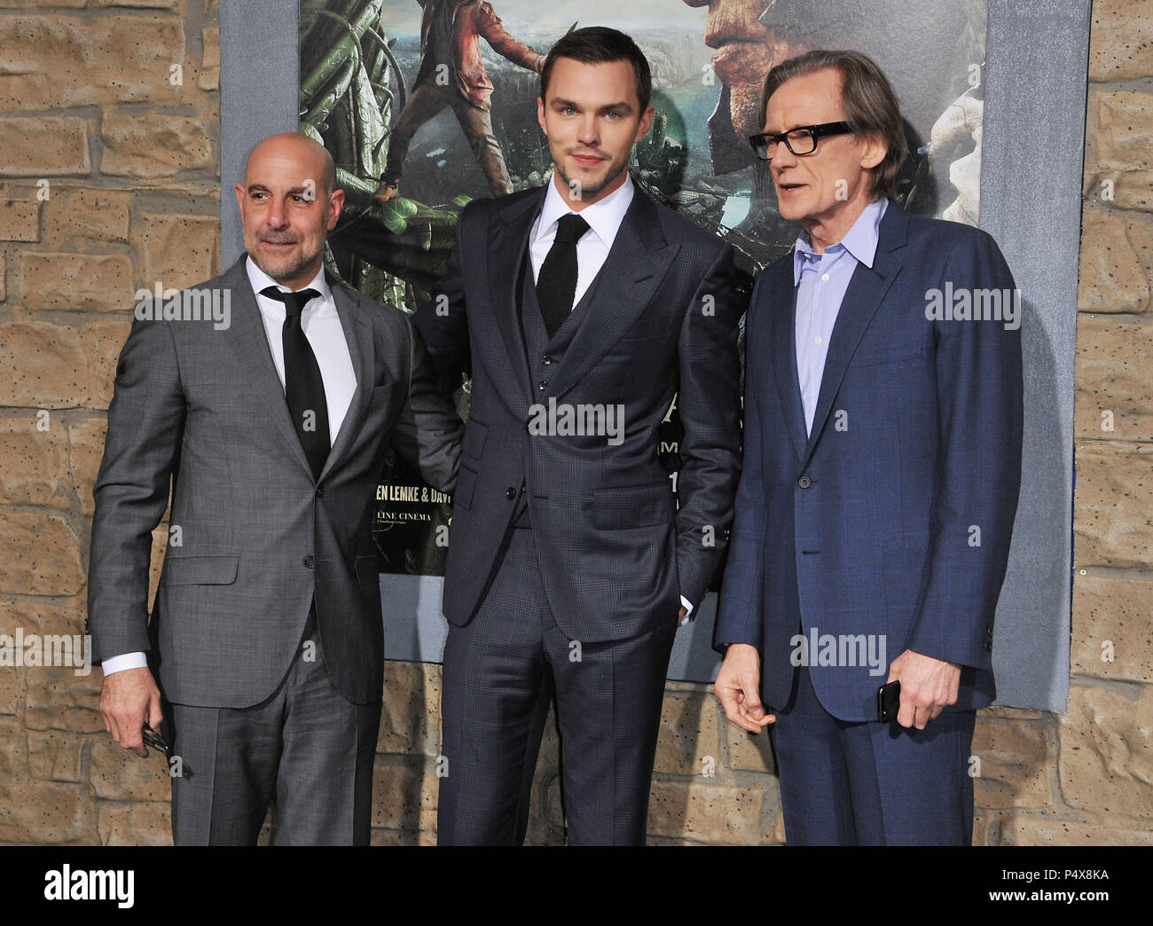 Stanley Tucci, Nicholas Hoult, Bill Nighy arriving Jack The Giant ...