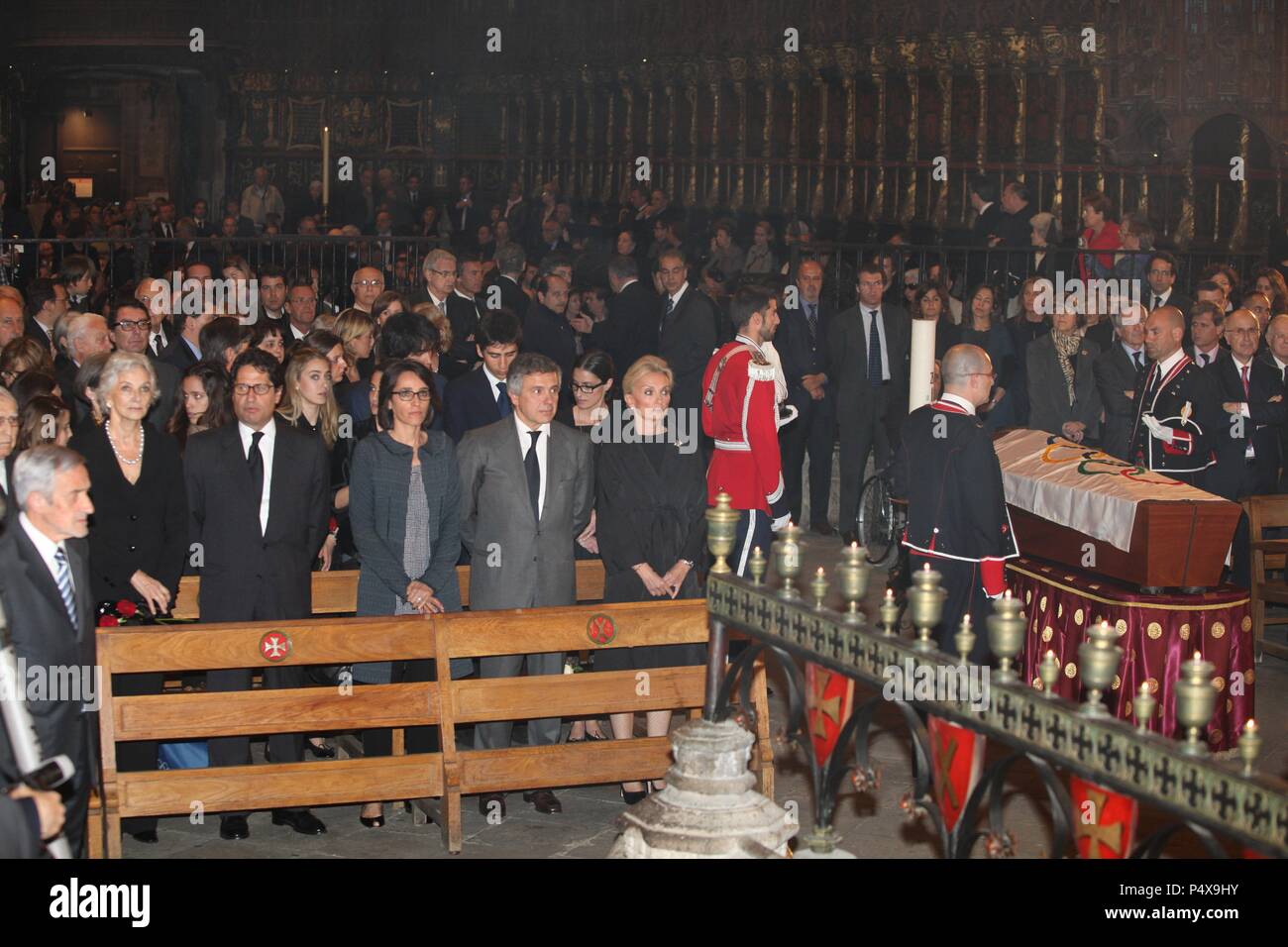 Funeral de Juan Antonio Samaranch en la catedral de Barcelona Stock ...