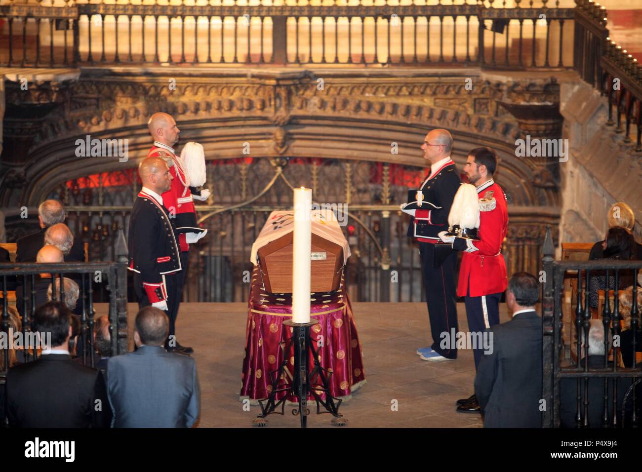 Funeral de Juan Antonio Samaranch en la catedral de Barcelona Stock ...