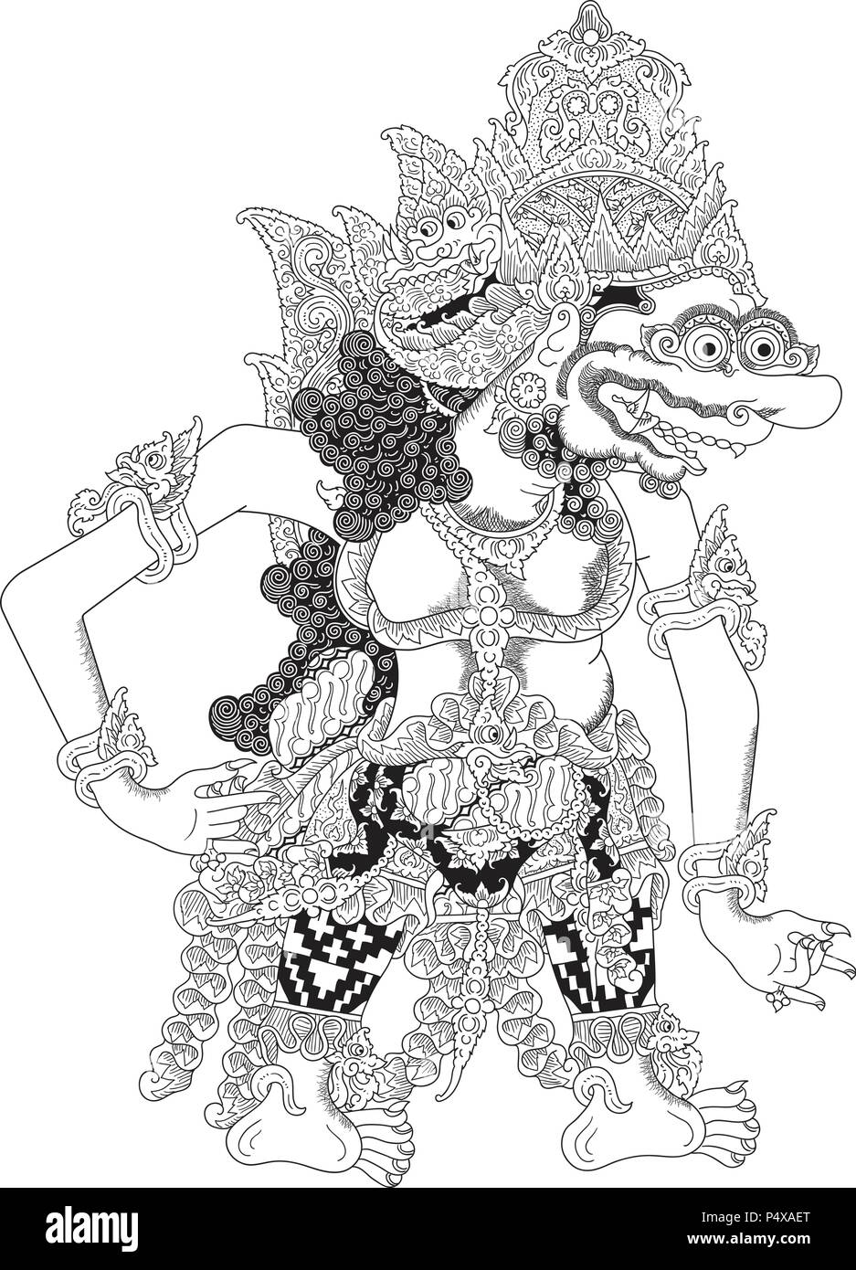 Wayang kulit hitam hi-res stock photography and images - Alamy