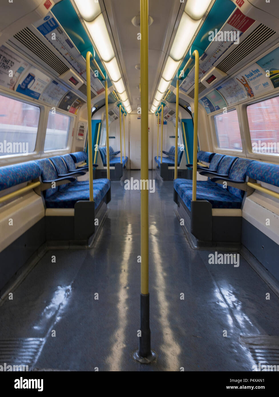 Central line tube seating hi-res stock photography and images - Alamy