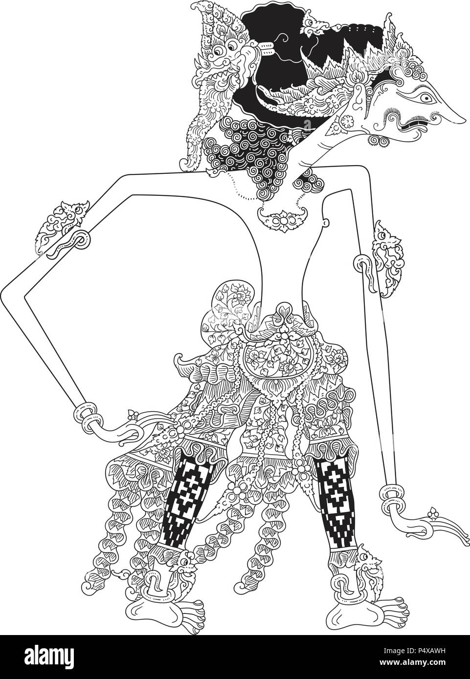 Wayang kulit hitam hi-res stock photography and images - Alamy