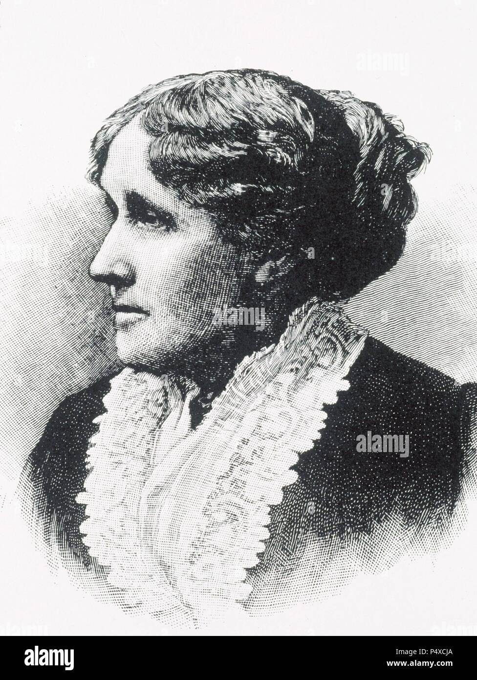 American Novelist Louisa May Alcott, who wrote "Little Women" in 1868 ...