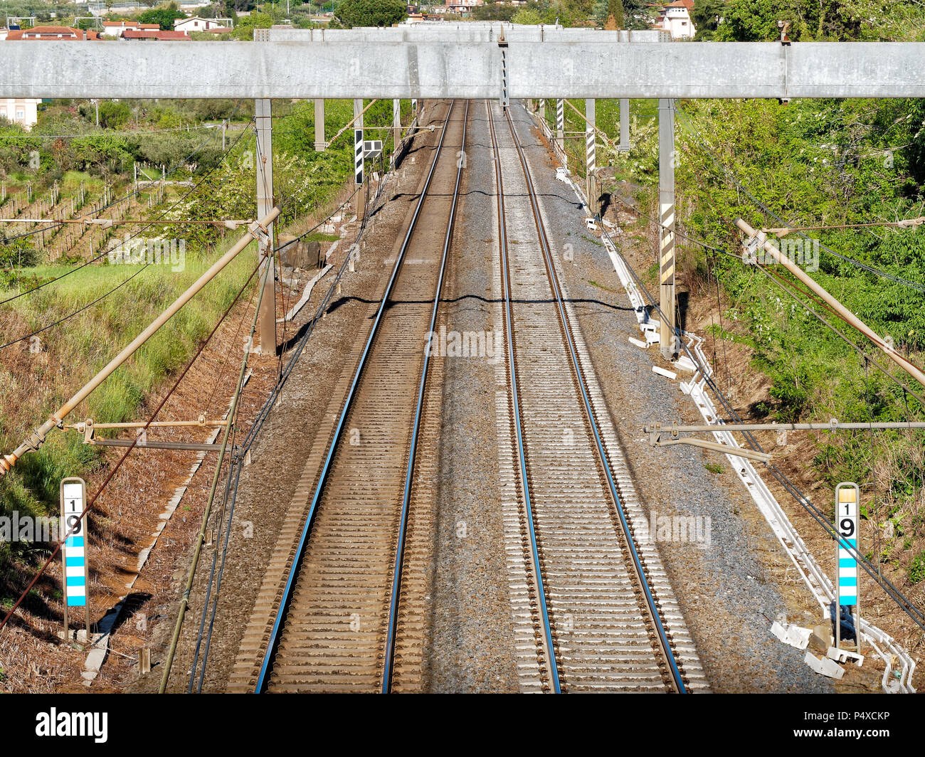 Two tracks hi-res stock photography and images - Alamy