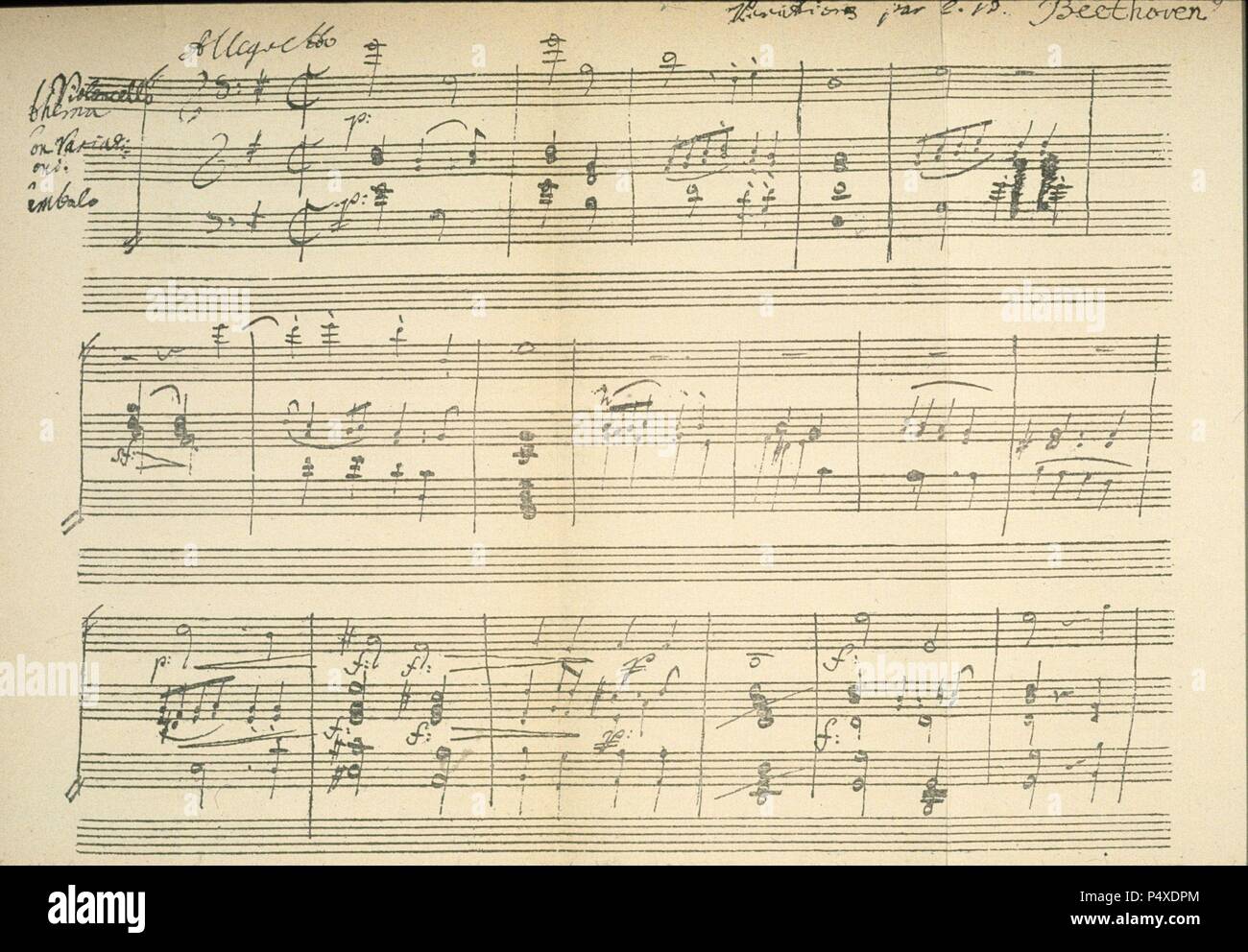 Ludwig van beethoven writing hi-res stock photography and images - Alamy