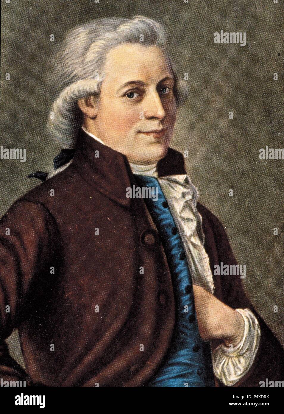 Young mozart portrait hi-res stock photography and images - Alamy
