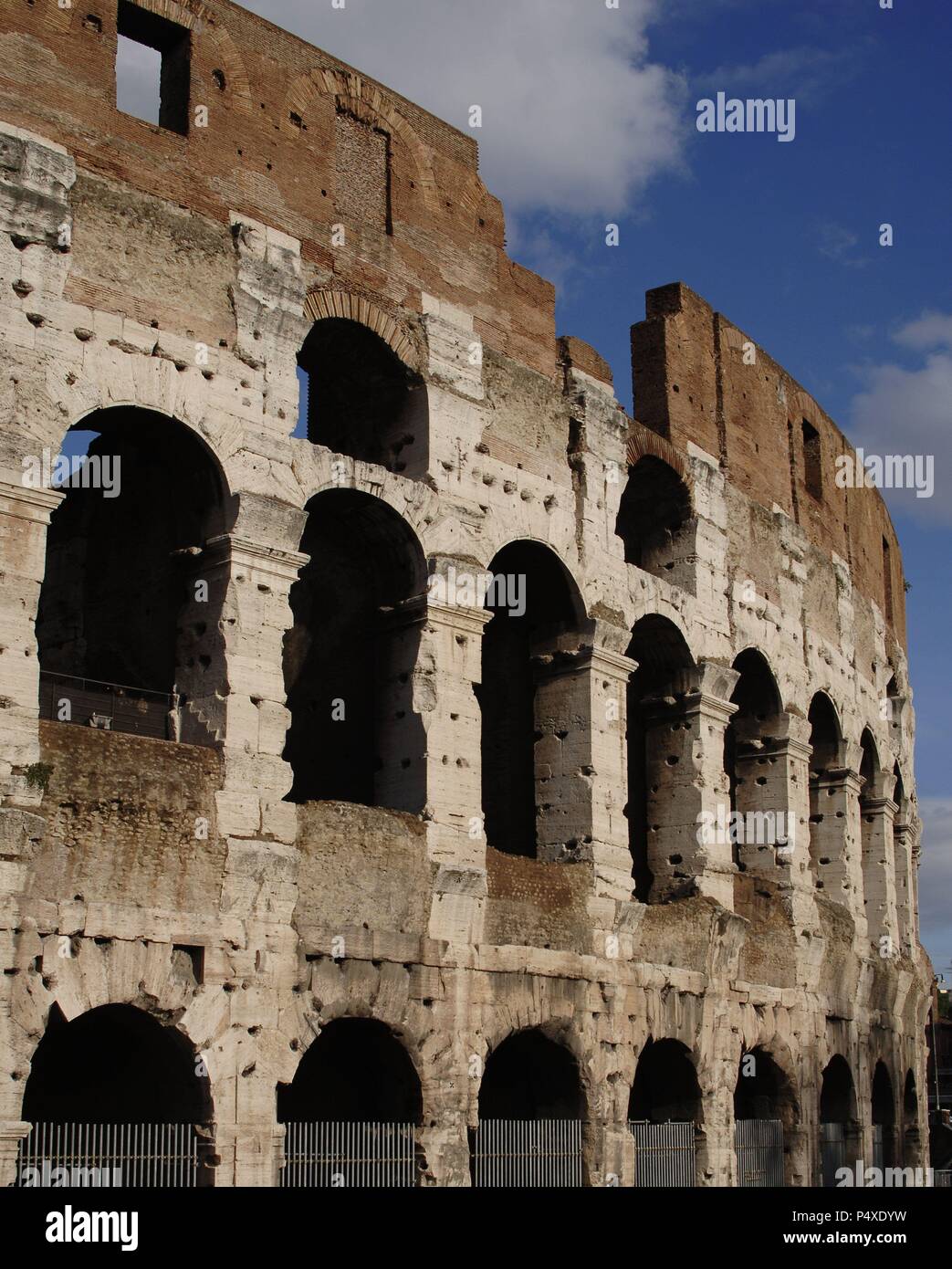 Flavian Amphitheatre or Coliseum. Roman period. Built in 70-80 CE ...