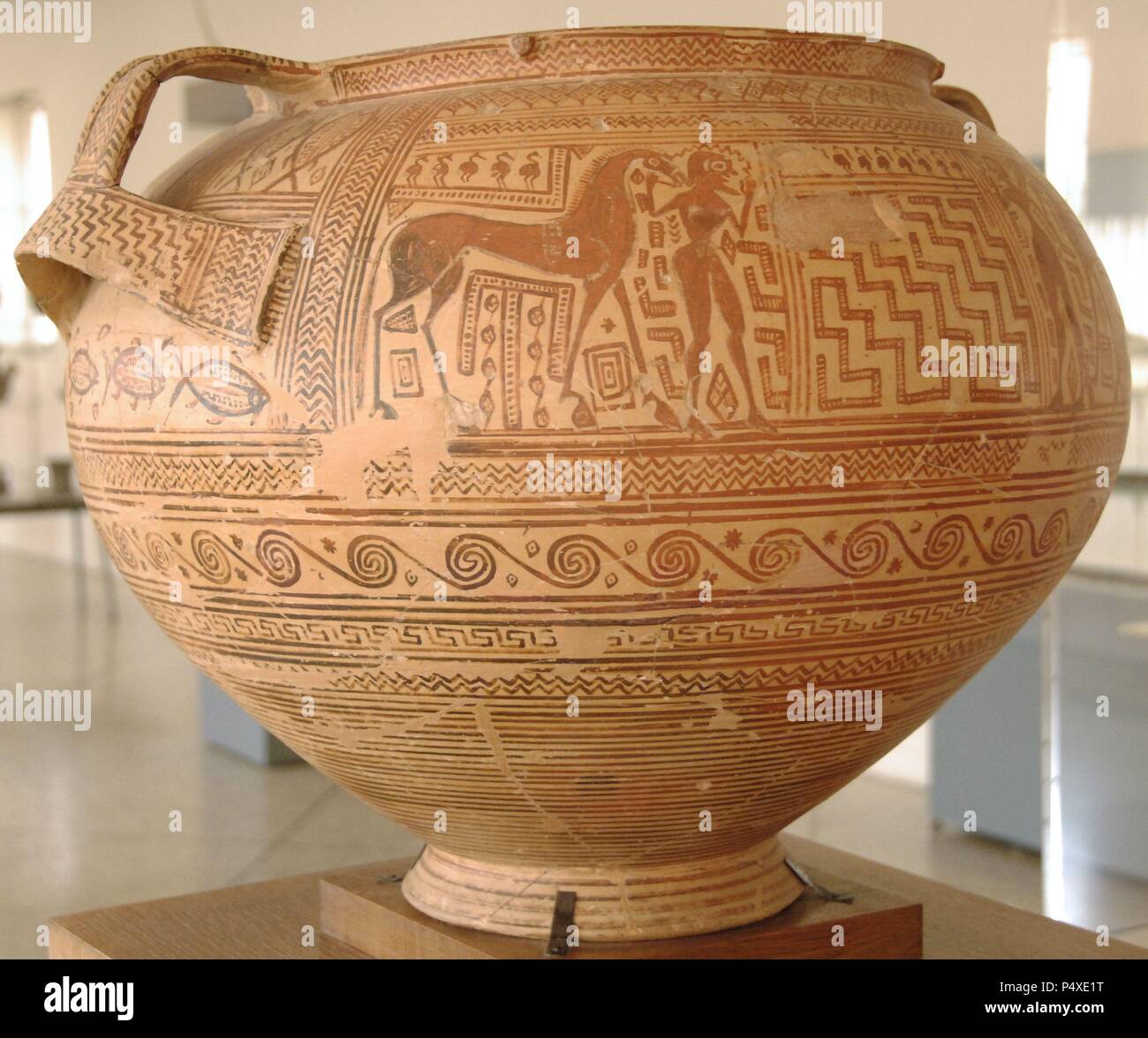 Krater with geometric decoration. Late Geometric Period. Argos ...