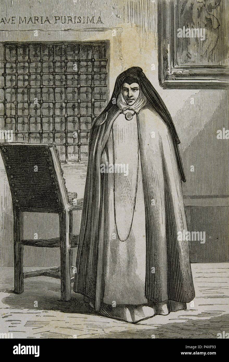Sor Patrocinio (1811-1891). (Rafaela Maria de los Dolores). Spanish nun ...