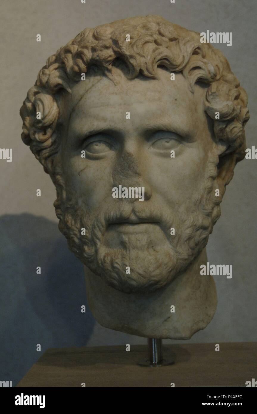 Antoninus Pius (86-161). Roman Emperor (138-161). Antonine period ...