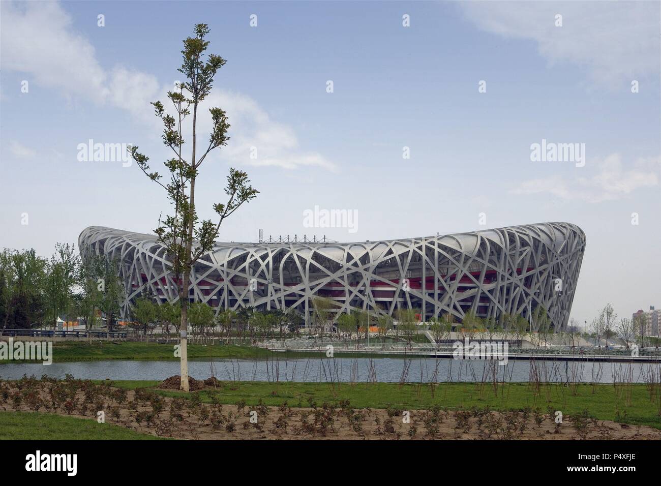 China. Beijing National Stadium (Bird's Nest), built for the 2008 ...