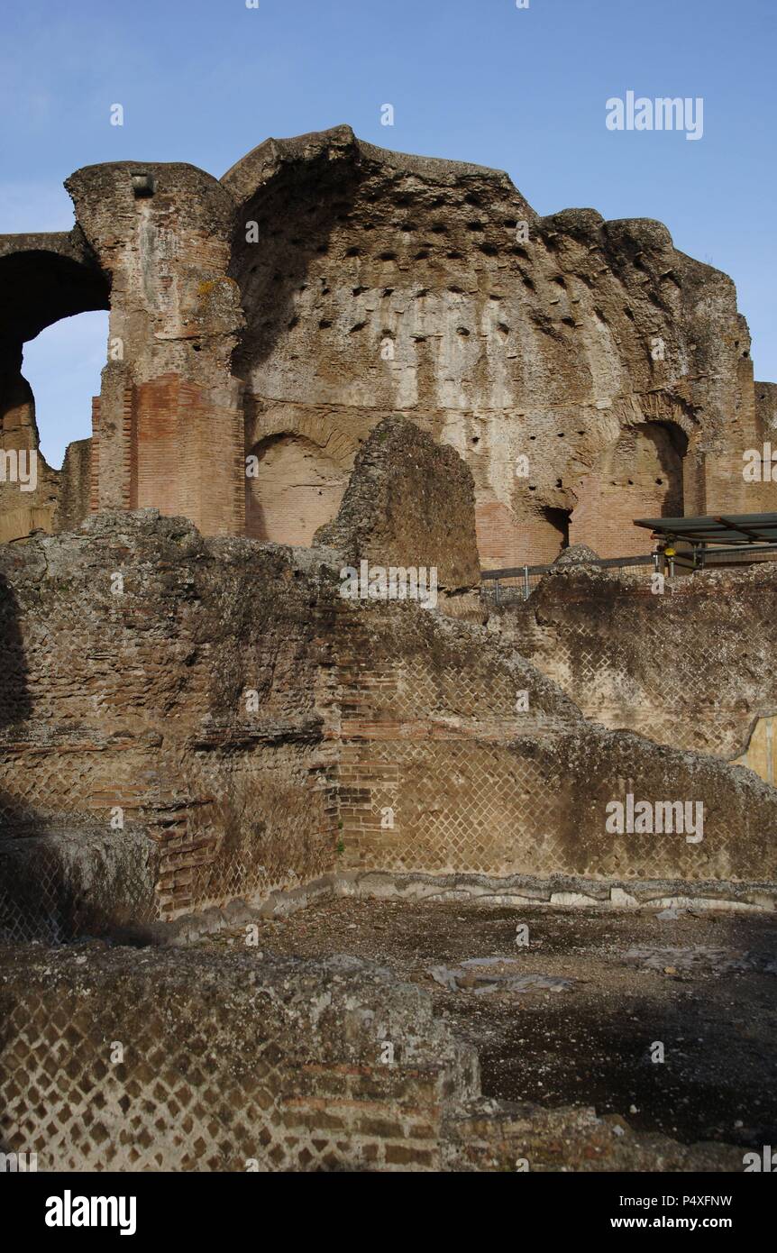 Italy. Hadrian's Villa. Imperial Villa built by Emperor Hadrian (76-138 ...