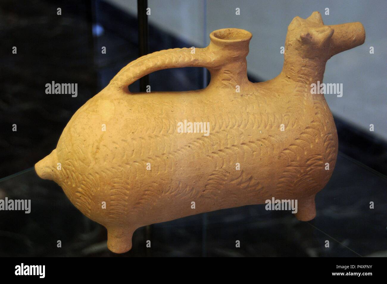 Medieval vase shape as a mammal. Local Ceramics. National Museum of the ...