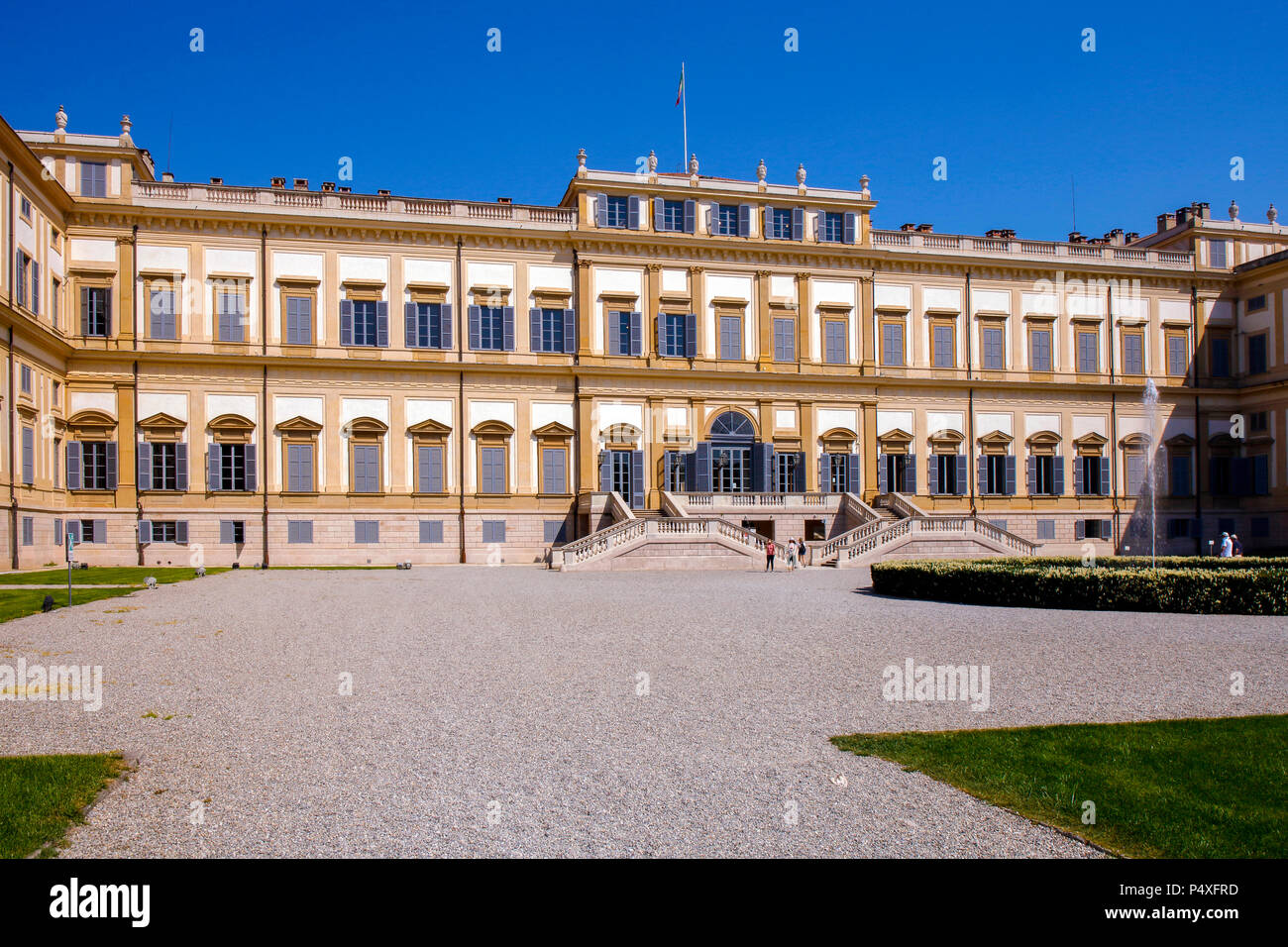 Italy Lombardia Monza Villa Reale - View of entrance Stock Photo - Alamy