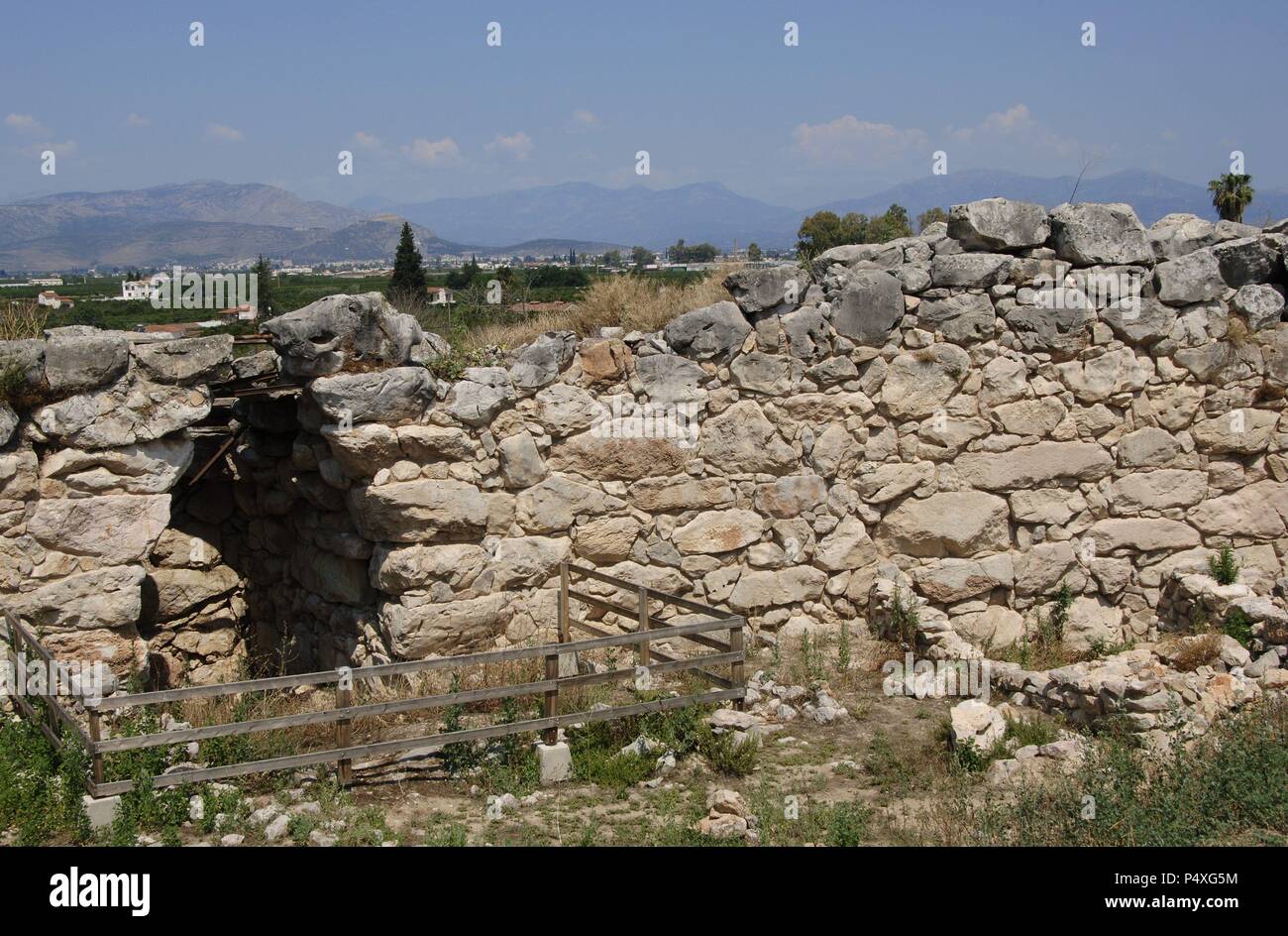 Cyclopean walls mycenaean citadel tiryns hi-res stock photography and ...