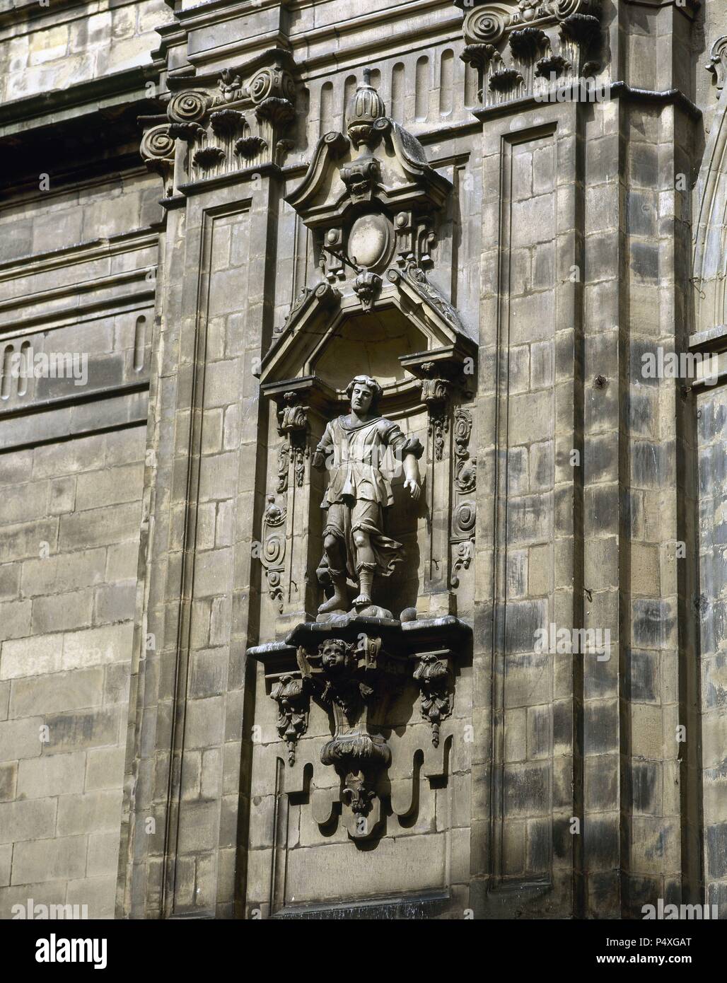 Spain. Basque Country. San Sebastian. Basilia of Saint Mary of the ...