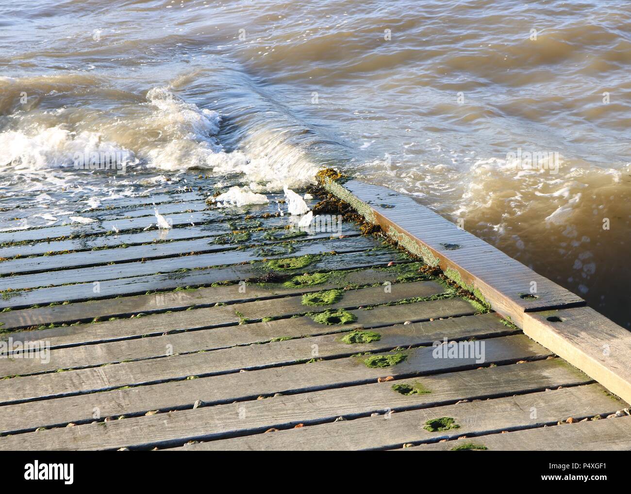 Boat ramp on the beach , Whitstable Kent Stock Photo - Alamy