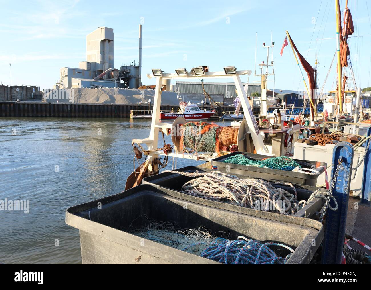 Busy working harbour , Whitstable , Kent Stock Photo - Alamy