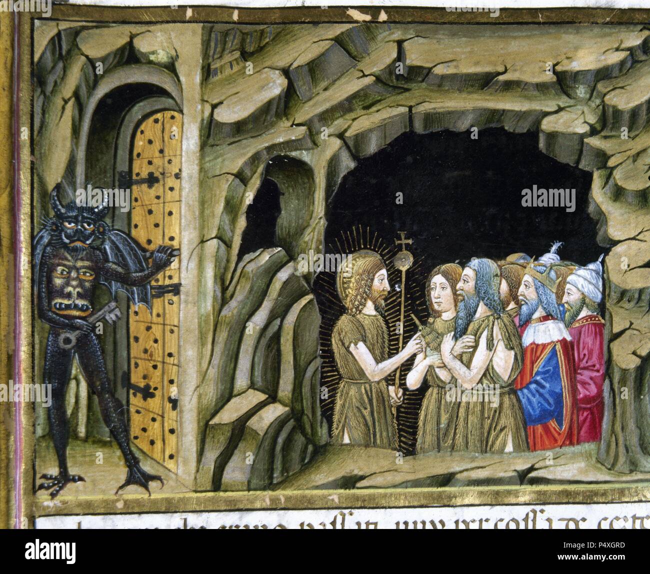 Prayer of Saint John the Baptist. Codex of Predis (1476). Royal Library ...