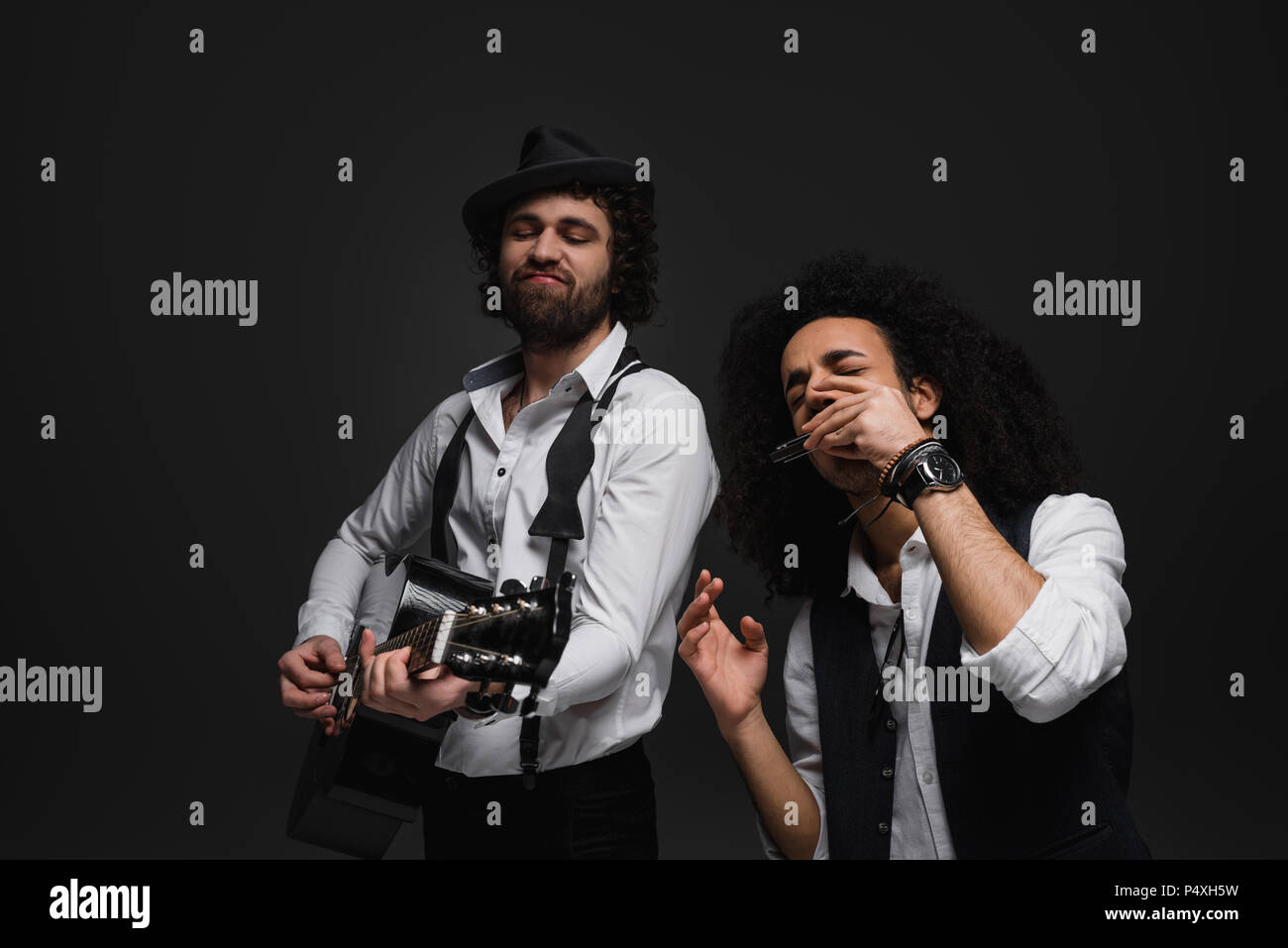 Harmonica afro hi-res stock photography and images - Alamy