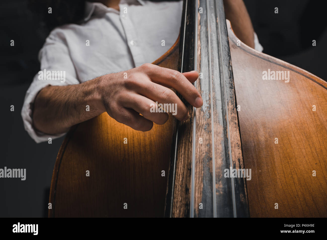 Playing upright bass hi-res stock photography and images - Alamy