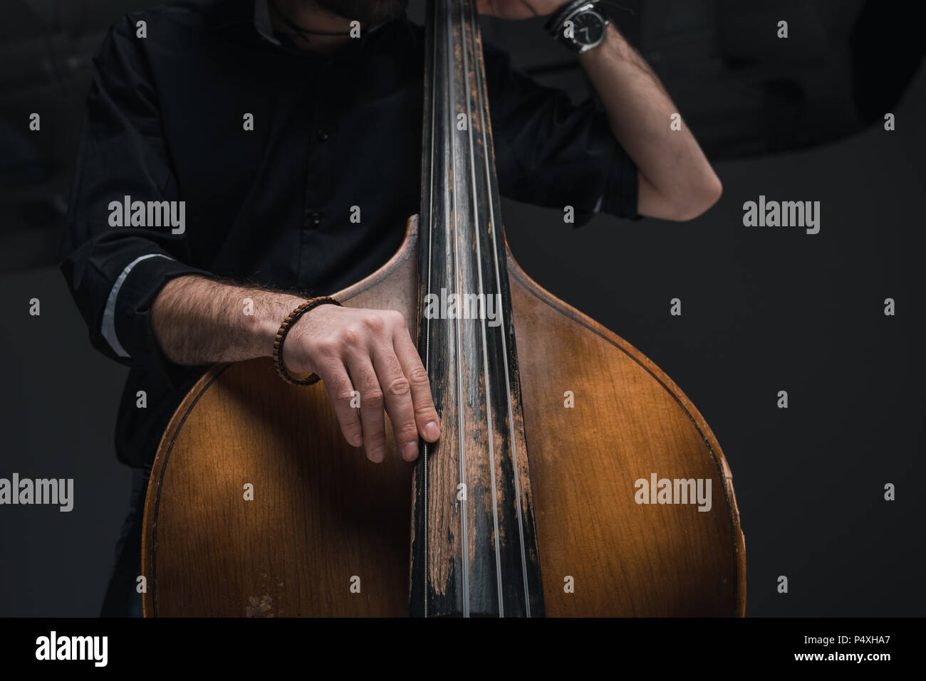 Playing contrabass hi-res stock photography and images - Alamy