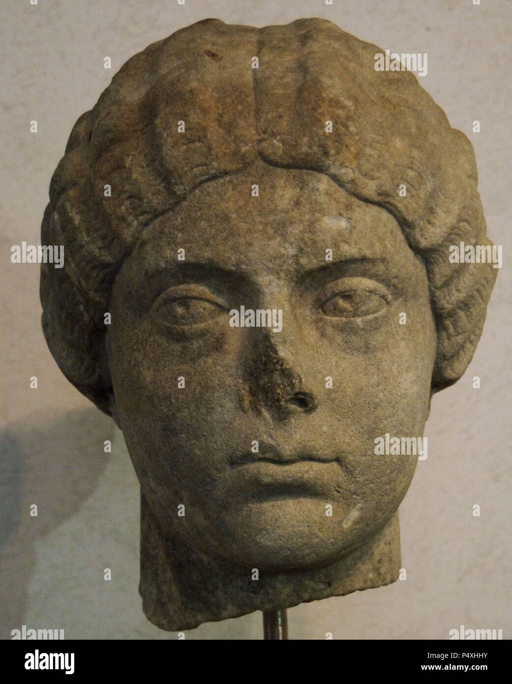 Faustina the Younger (125-175). Daughter of Roman emperor Antoninus Pius. Bust. 175 AD. Found in ...