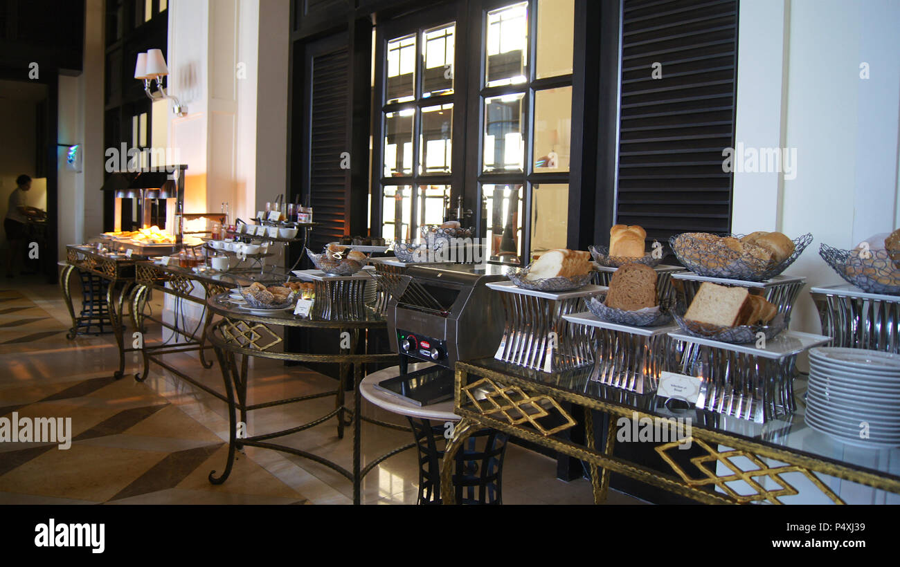 PULAU LANGKAWI, MALAYSIA - APR 4th 2015: Breakfast buffet in the hotel ...