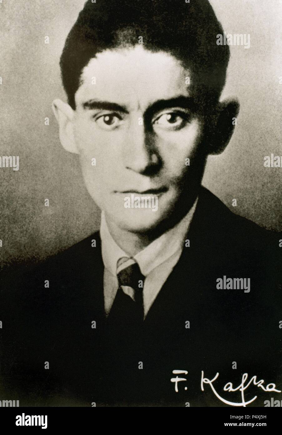 Franz Kafka (1883-1924). Czech writer in German language. Portrait ... Franz Kafka (1883-1924). Czech writer in German language. Portrait ...