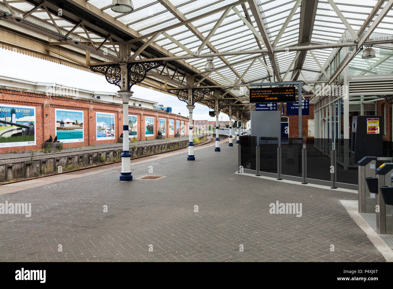 The Railway Station at Hartlepool, England, UK Stock Photo - Alamy