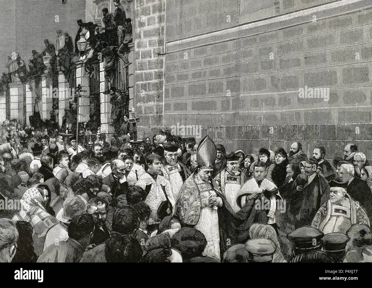 Miguel Paya Rico (1811-1891). Spanish Cardinal. Funeral of Cardinal ...