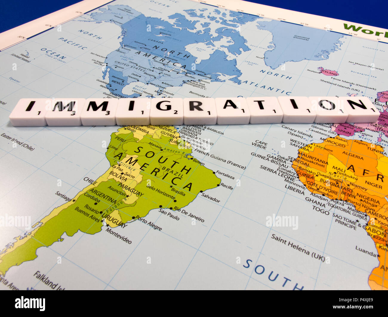 Map of us immigrants hi-res stock photography and images - Alamy