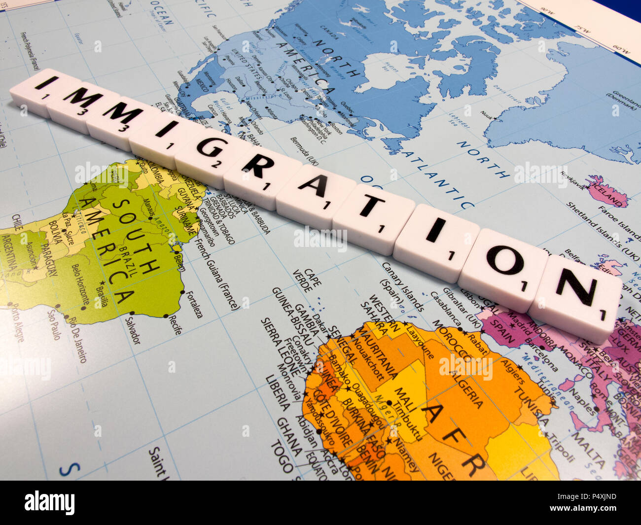 Map of us immigrants hi-res stock photography and images - Alamy