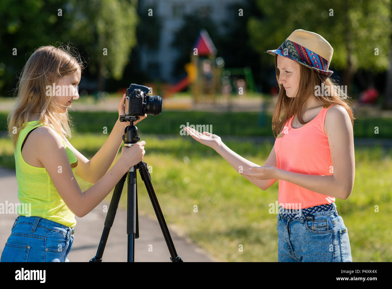 Child interview child hi-res stock photography and images - Alamy