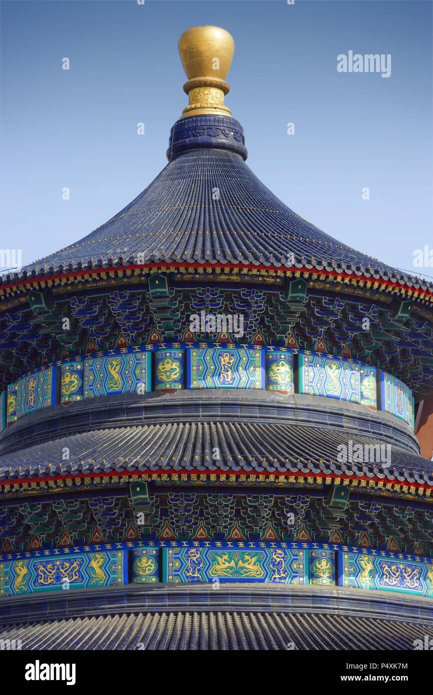 China. Beijing. Hall of Prayer for Good Harvest. Temple of Heaven ...
