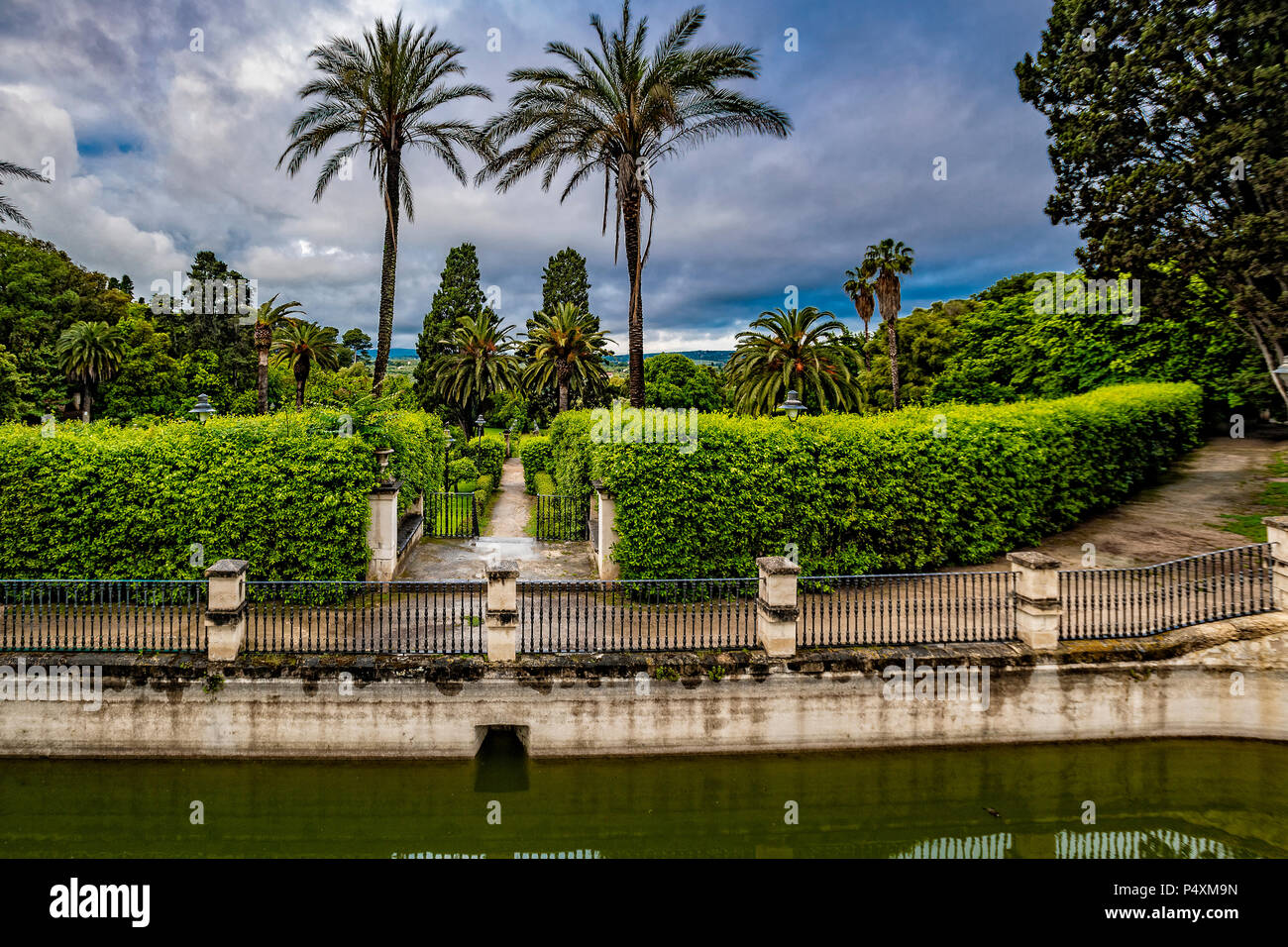 Italy Sardinia Sassari Monserrato Park entrance frog tank Stock Photo ...