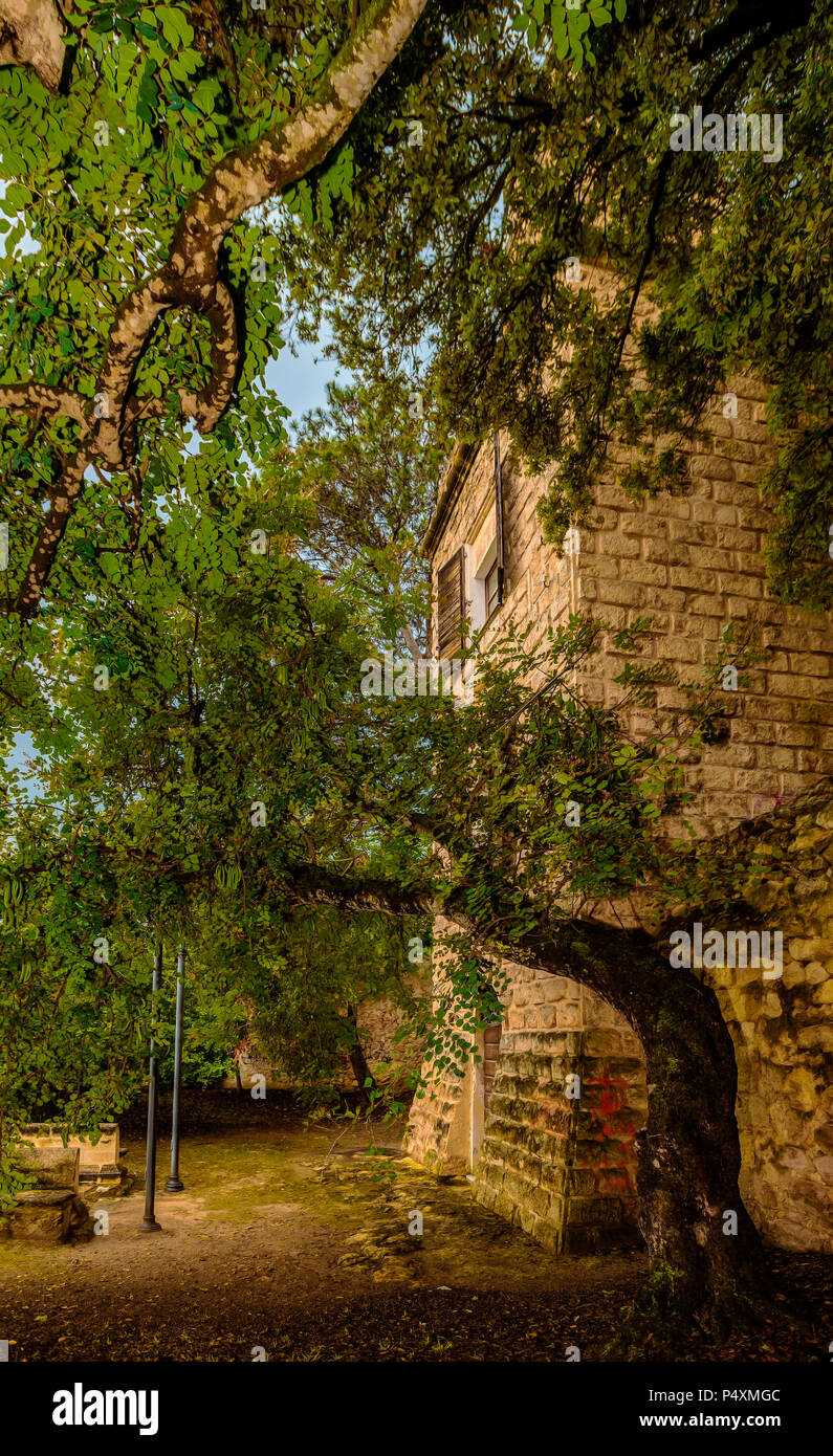 Italy Sardinia Sassari Monserrato Park tower Stock Photo - Alamy