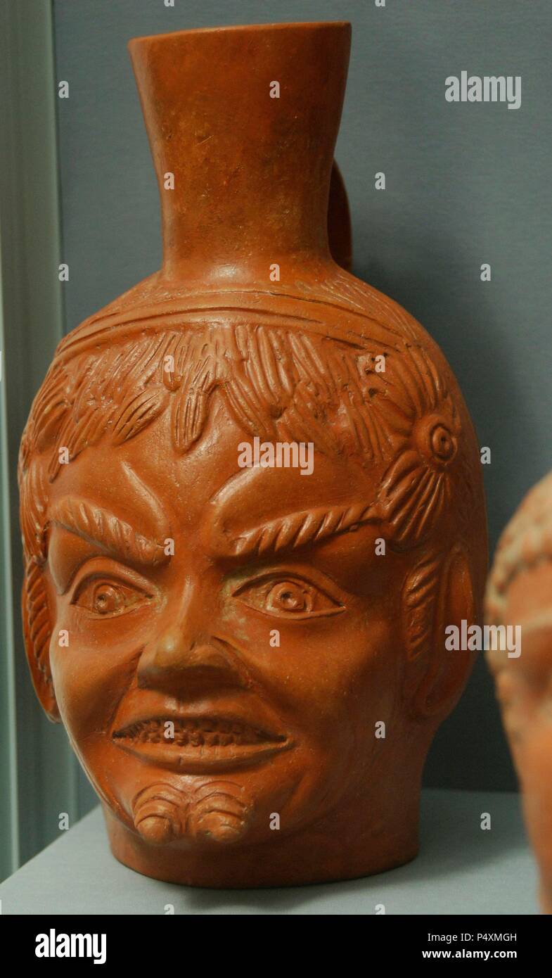 Greek mythology. Satyr head. Museum of Fine Arts. Budapest. Hungary ...