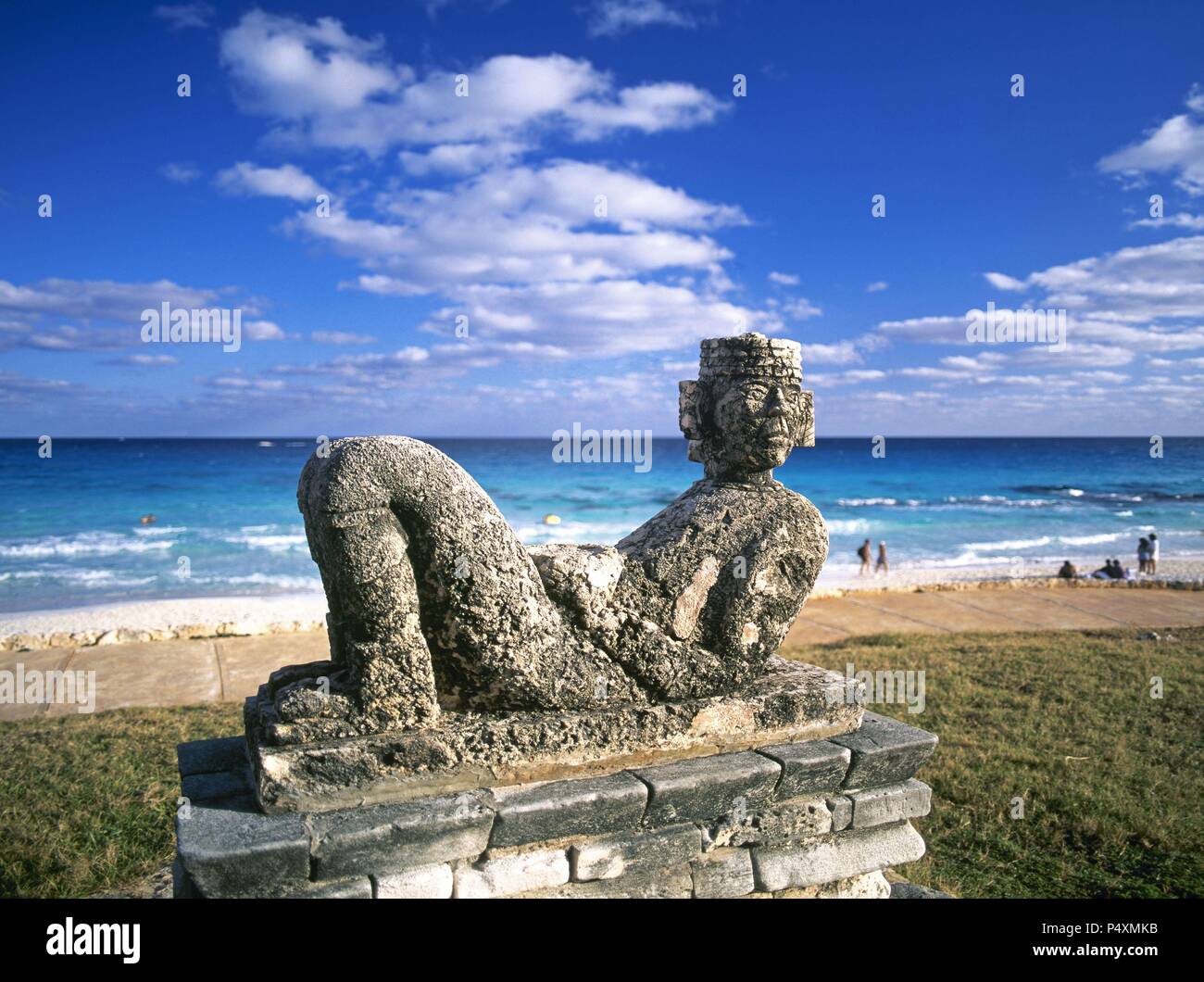 ARTE PRECOLOMBINO. MAYA. MEXICO. ESTATUA DEL DIOS CHAC-MOOL ...