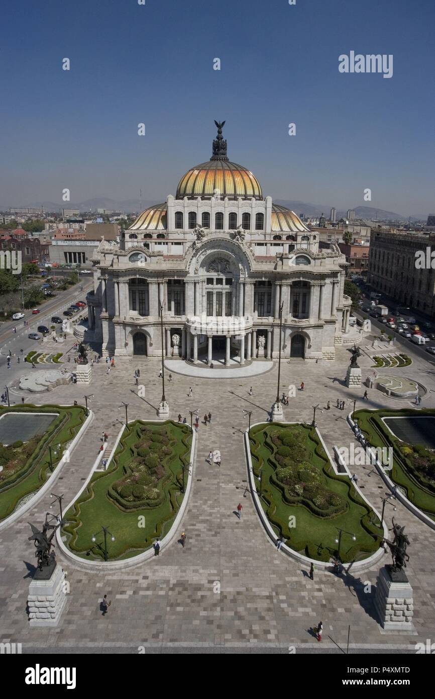 MEXICO. MEXICO D. F. Vista general del exterior del PALACIO DE BELLAS ...
