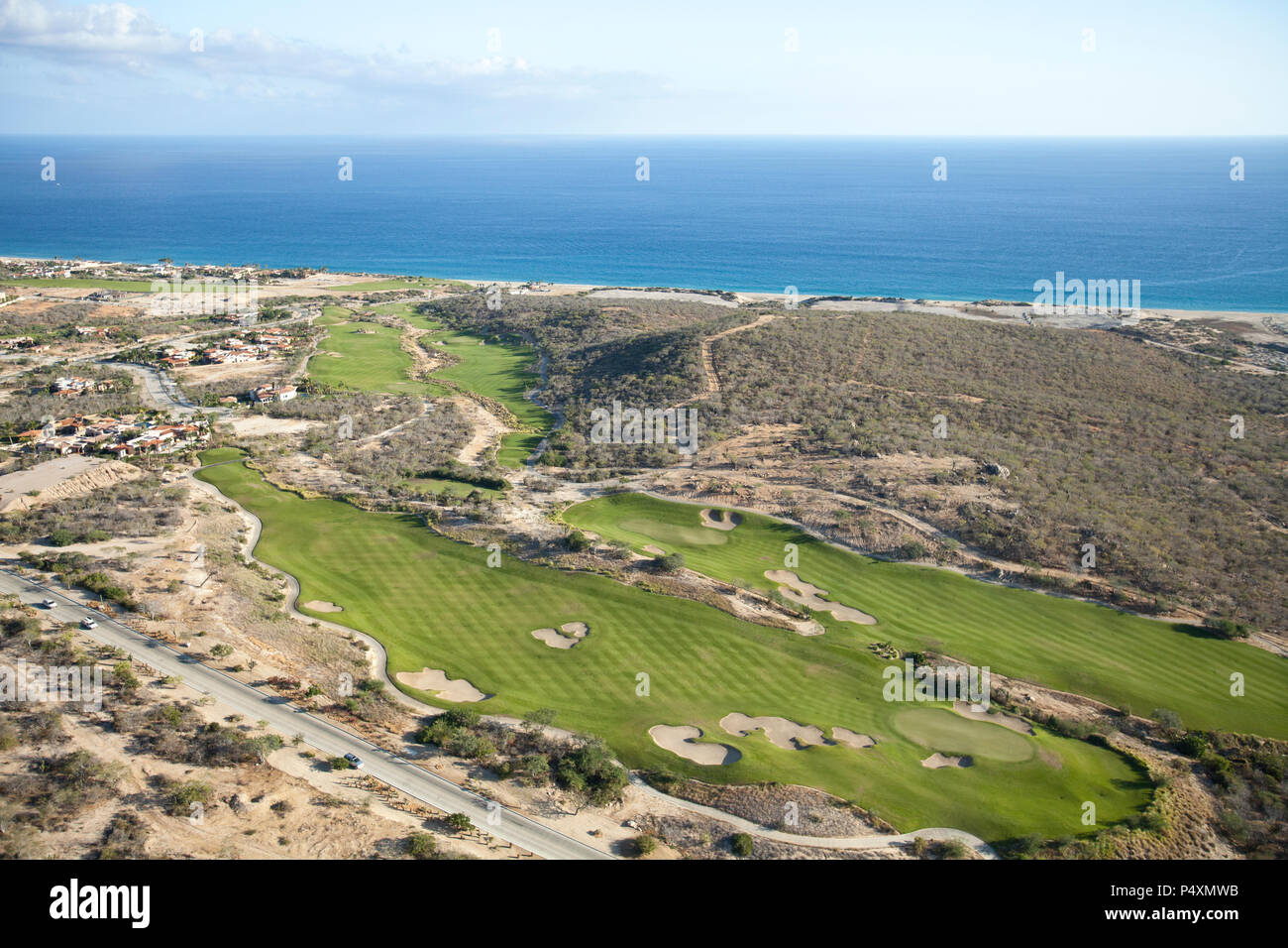 golf course with ocean view Stock Photo - Alamy
