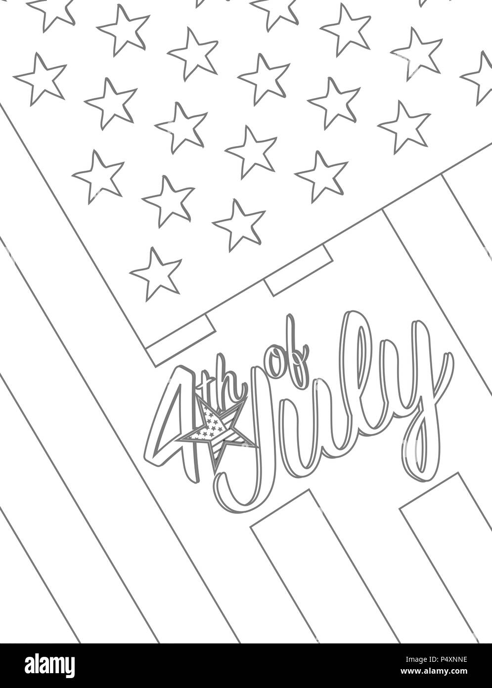 Happy fourth of july Black and White Stock Photos & Images - Alamy