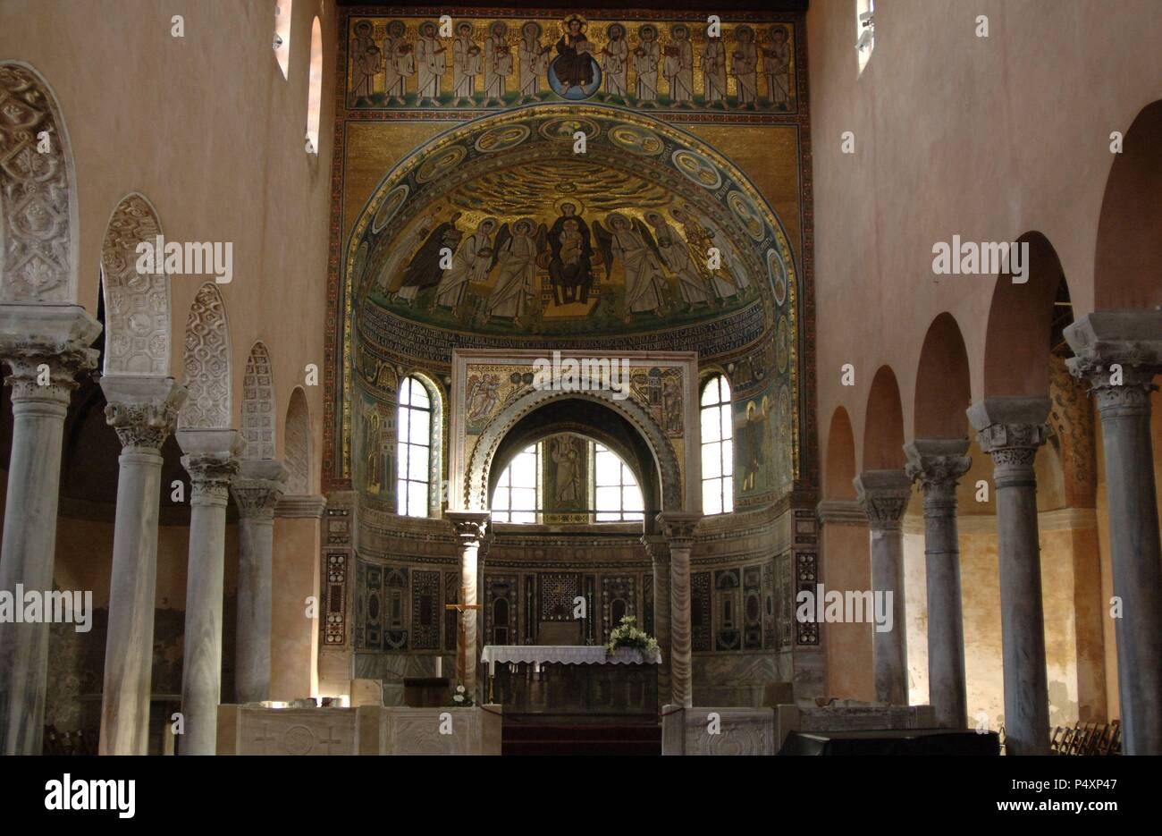 BYZANTINE ART. CROATIA. Euphrasian Basilica. Byzantine church built in ...