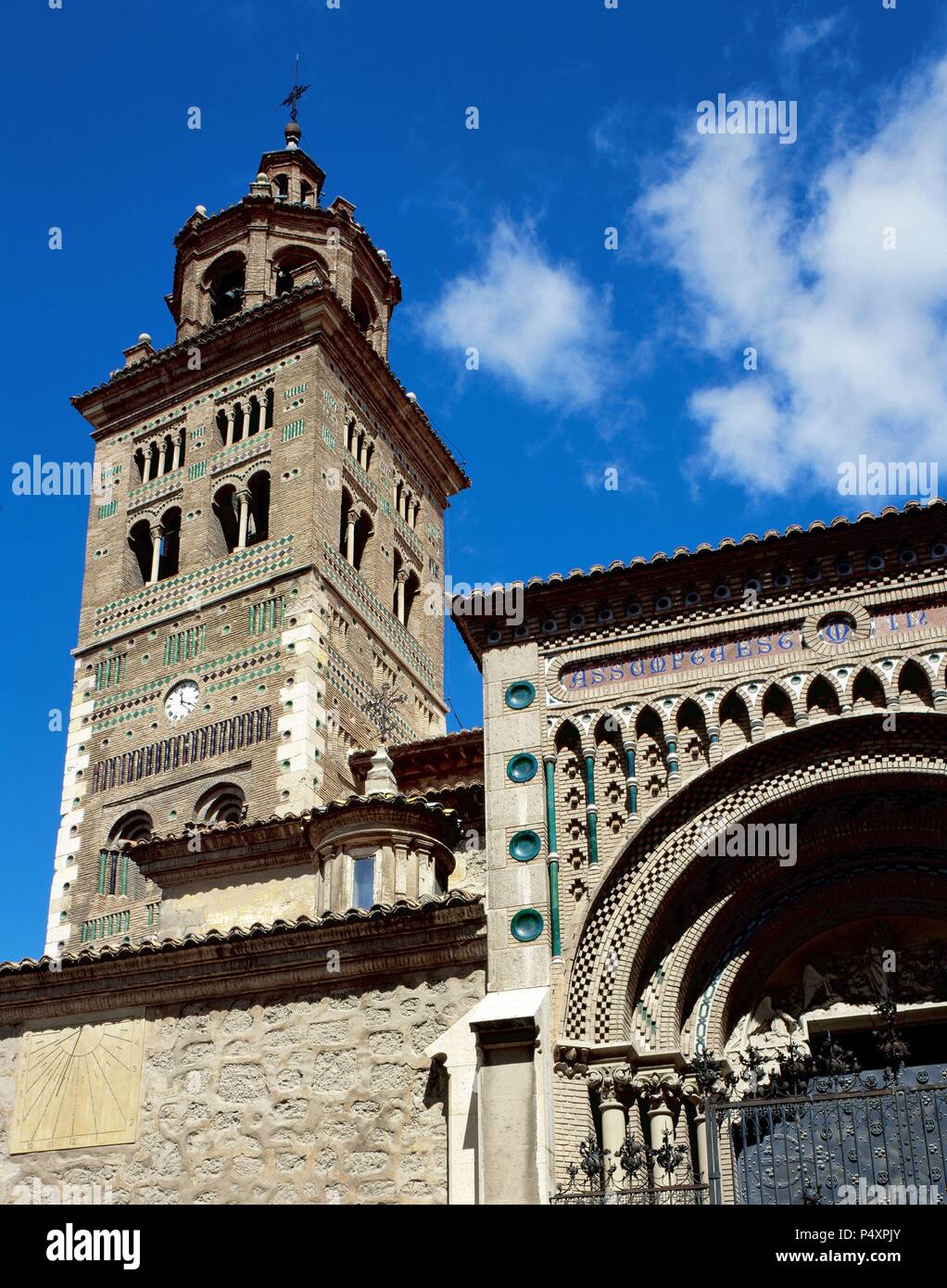 Spain. Aragon. Teruel. Cathedral. Mudejar architecture. (12th-13th ...