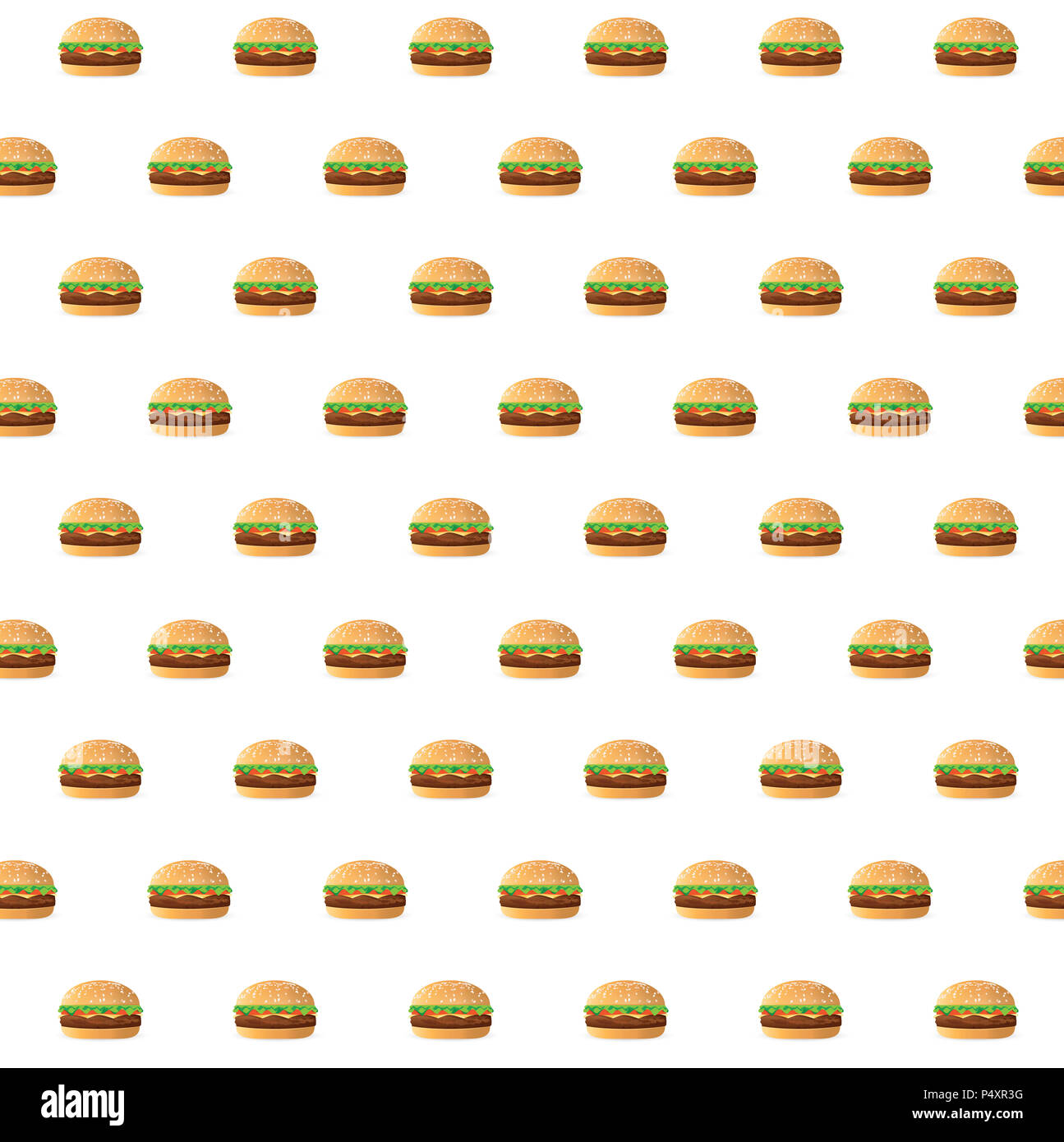 fast food cheeseburgers pattern illustration design isolated over a ...