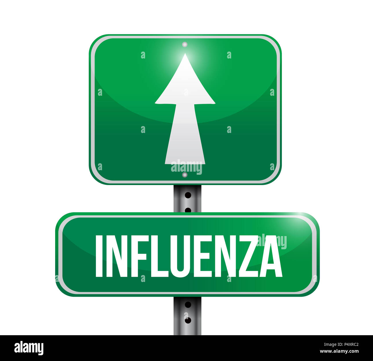 influenza road sign concept Illustrator. design graphic isolated over ...